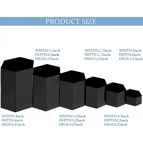 Hexagonal Acrylic Display Stand Riser