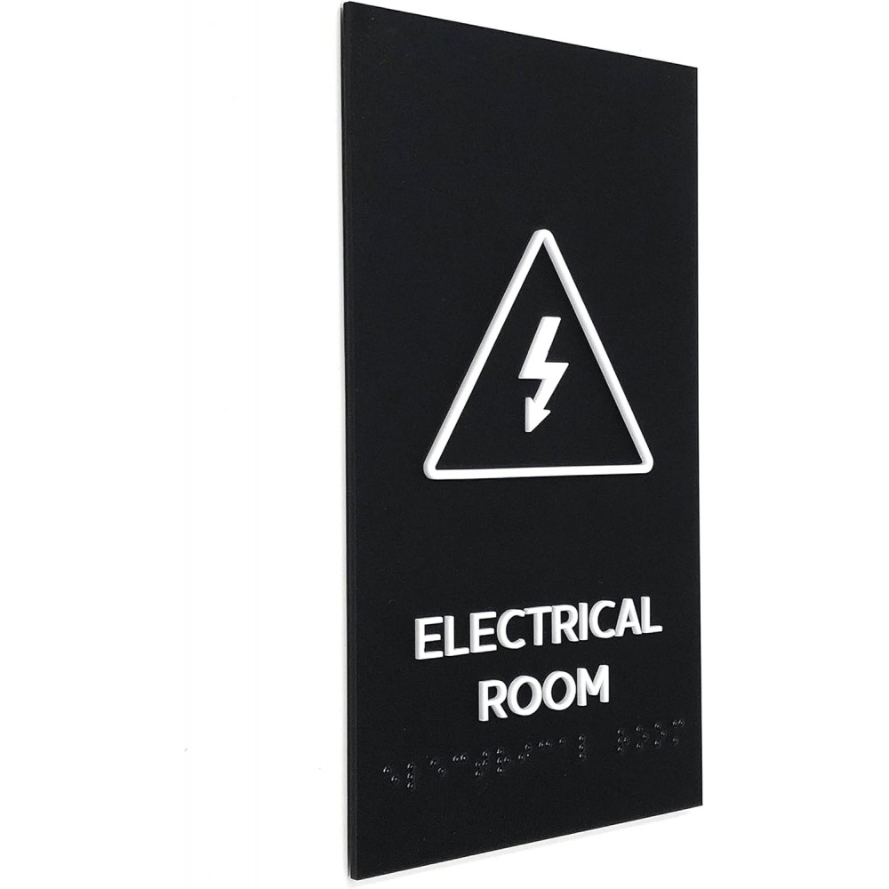 Modern Design Door Sign with (Grade 2 Braille)