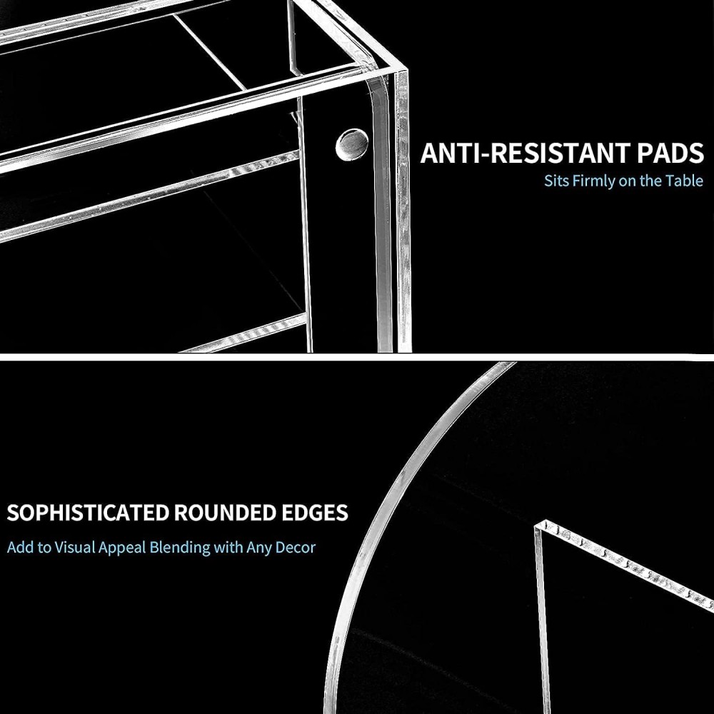Clear Acrylic Desk Organizers, File Organizer, Mail Sorter Tray Holder ...